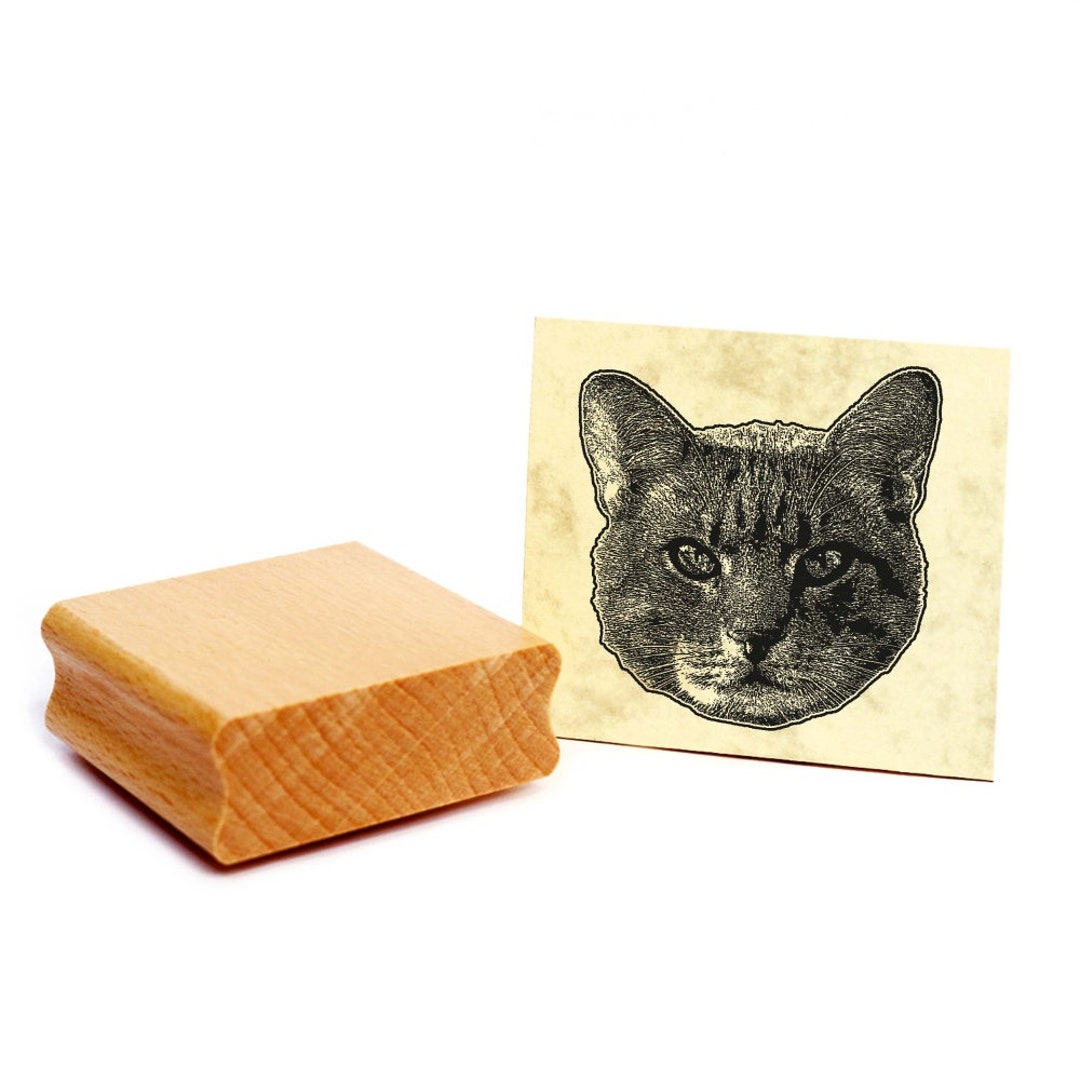 Motif Stamp Ocicat - Stamp Cat Wooden Stamp Approx. 48 X 48 Mm - Cat ...