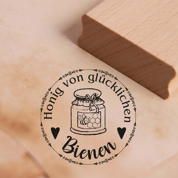 Beeswax Honey Jar Stamp