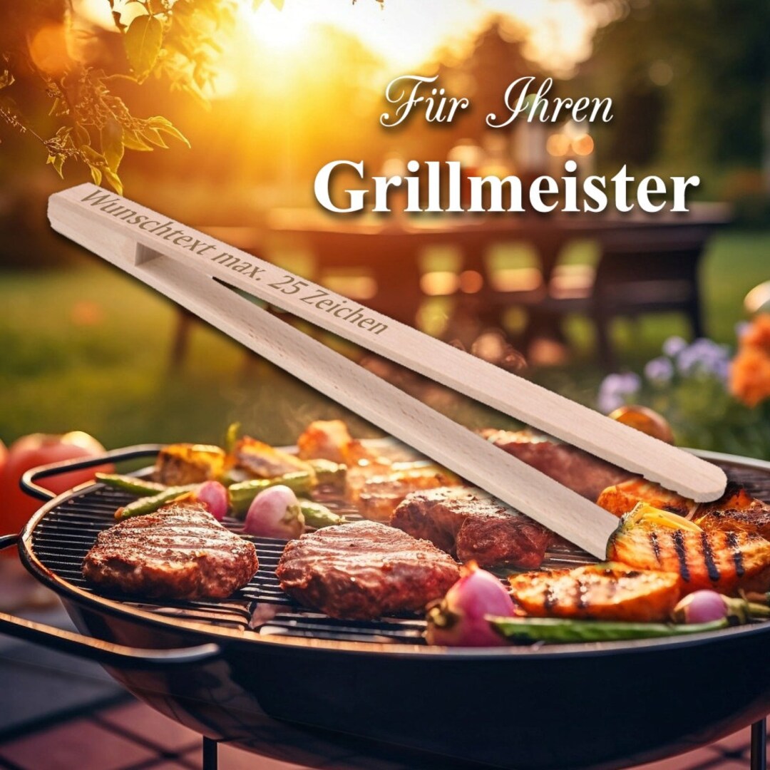 Grill Tongs Personalized With Name or Desired Text Grill Cutlery Grill ...