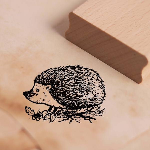 Hedgehog Stamp - Etsy