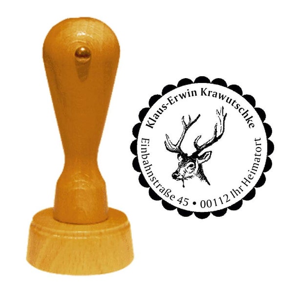 Deer Head Stamp - Etsy