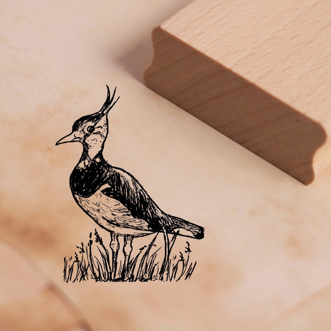 Motif Stamp Lapwing Stamp Bird 37 X 48 Mm Wooden Stamp Scrapbooking ...