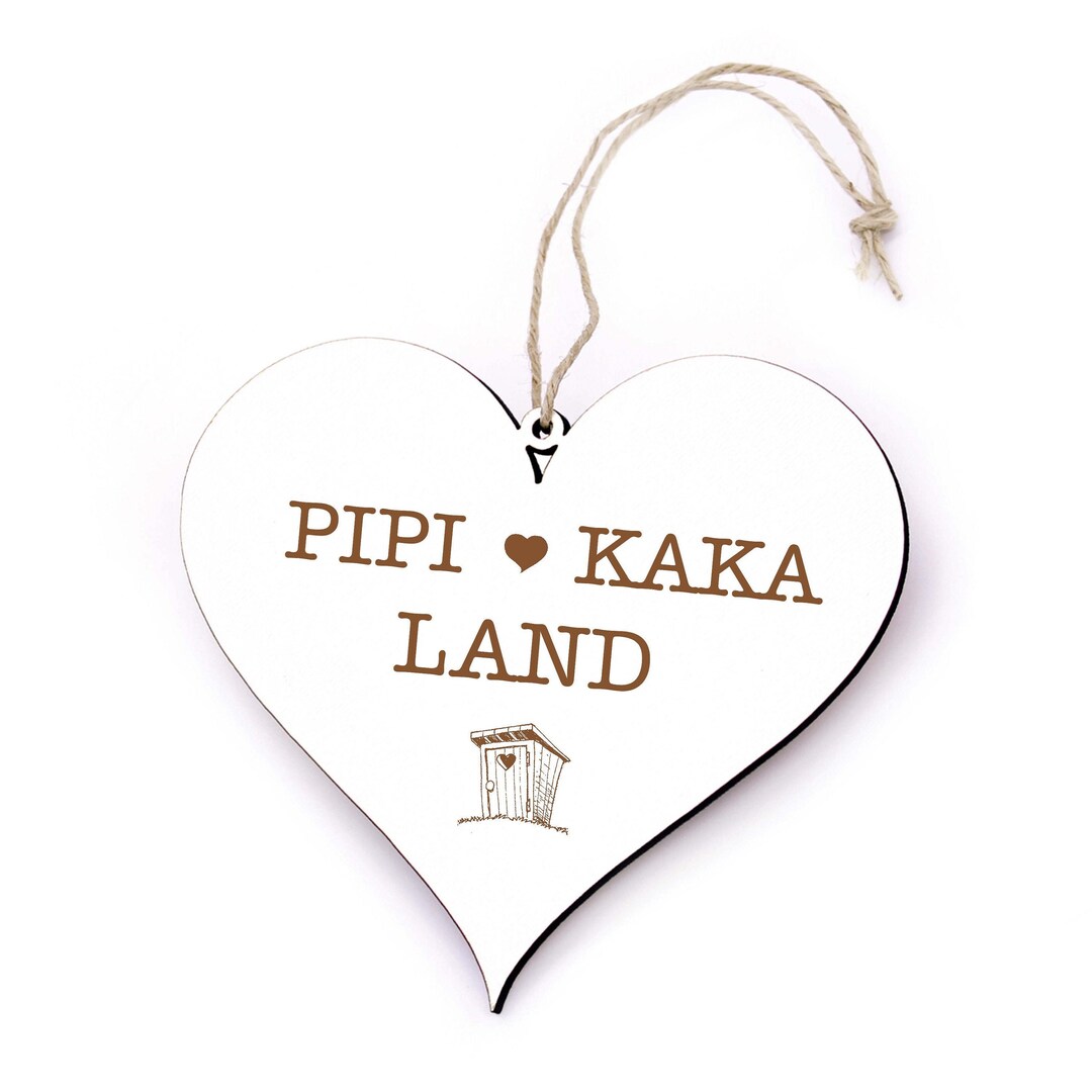 Shield Heart Pipi Kaka Land 02 Plumpsklo Heart Shield 13 X 12 Cm Deco ...