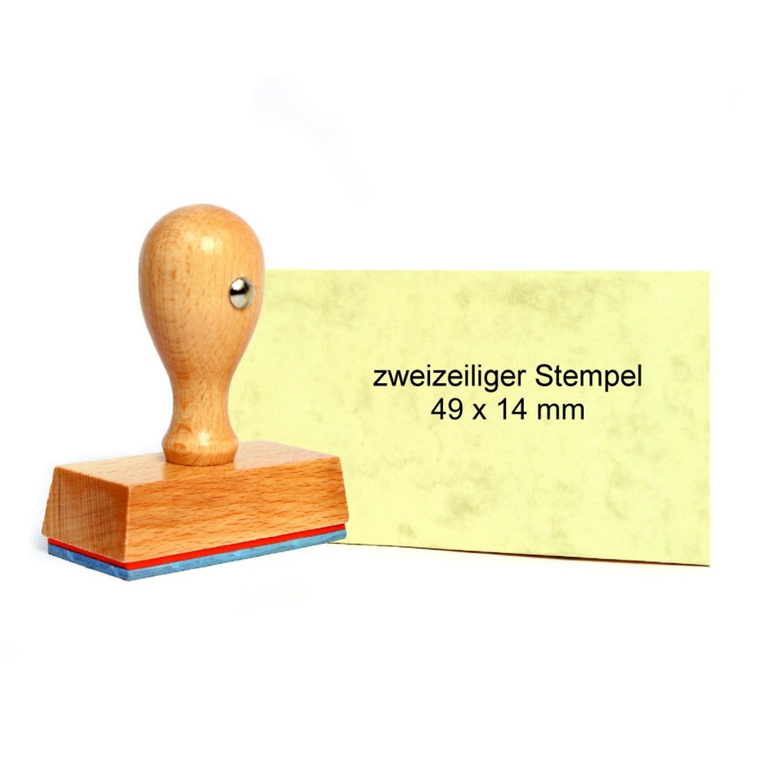 Two-line Stamp 2-line Two-line Desired Text Personalized Address Stamp ...