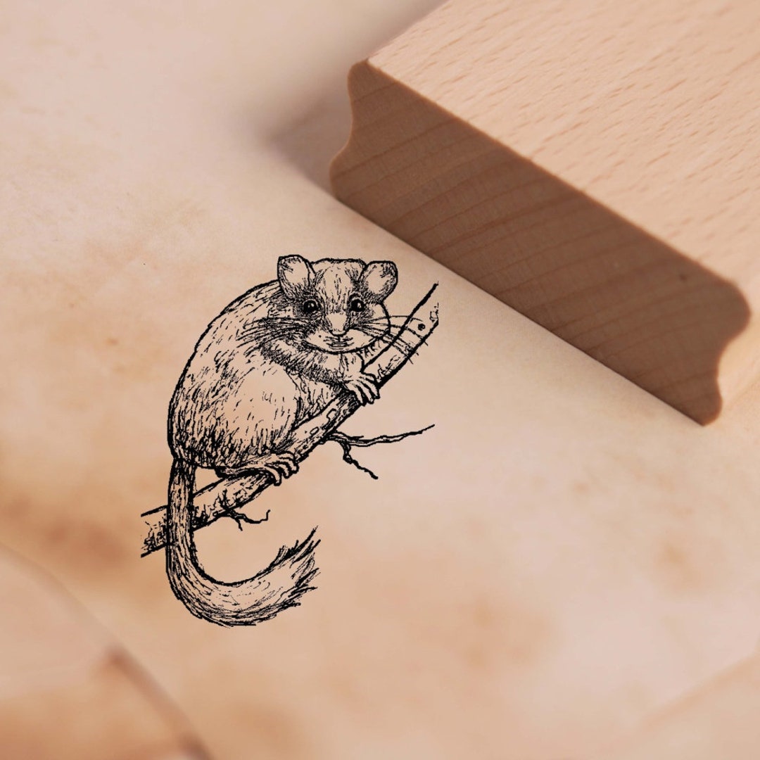 Motif Stamp Garden Dormouse - Stamp Wooden Stamp 38 X 48 Mm ...