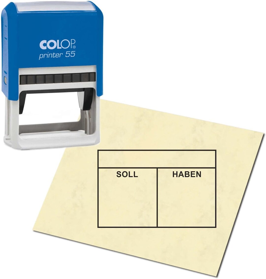 Stamp Accounting Stamp 9 Variants COLOP - 60 X 40 Mm Accounting Invoice ...