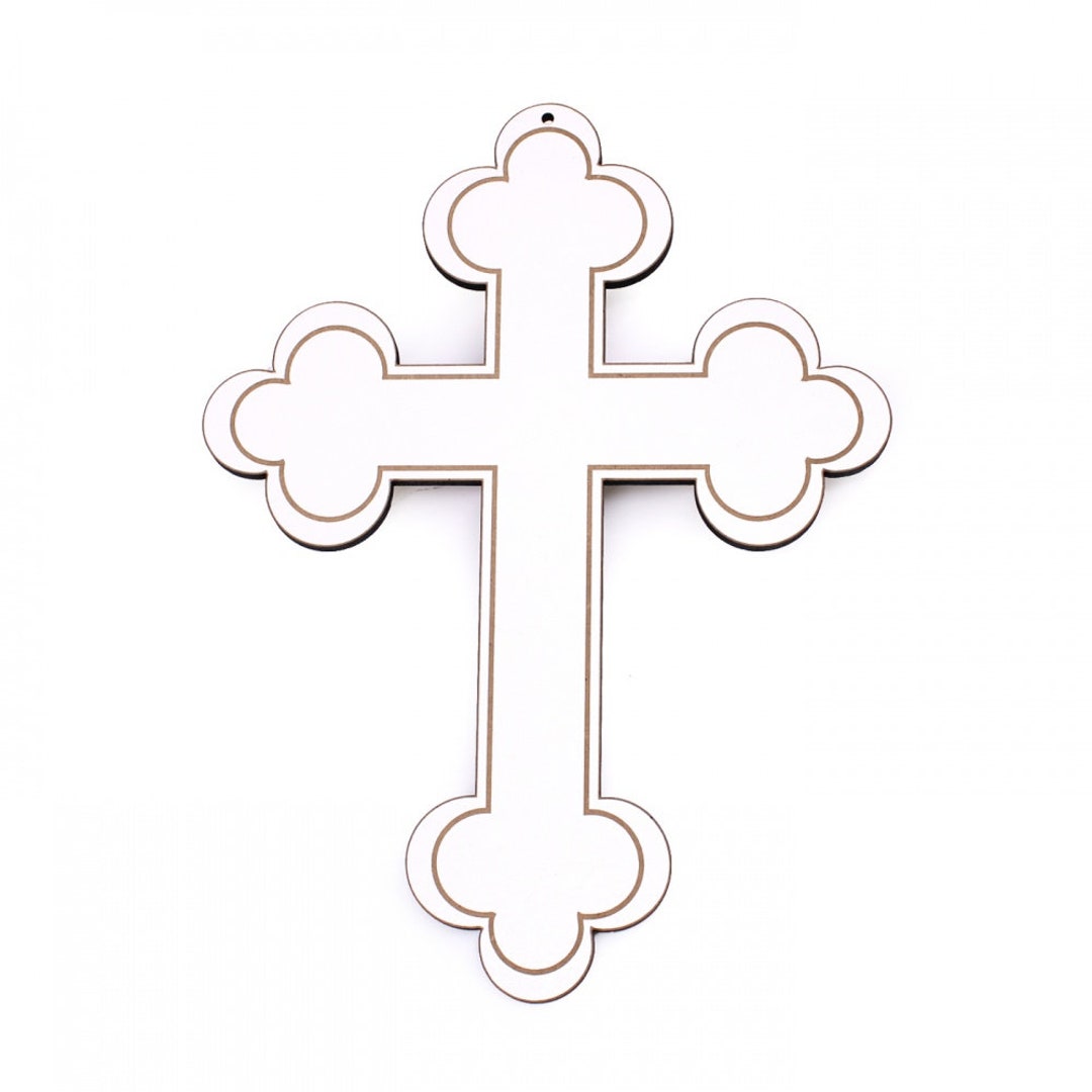 Wooden Cross Cross White Crucifix Rounded Wall Cross Vintage Plain ...