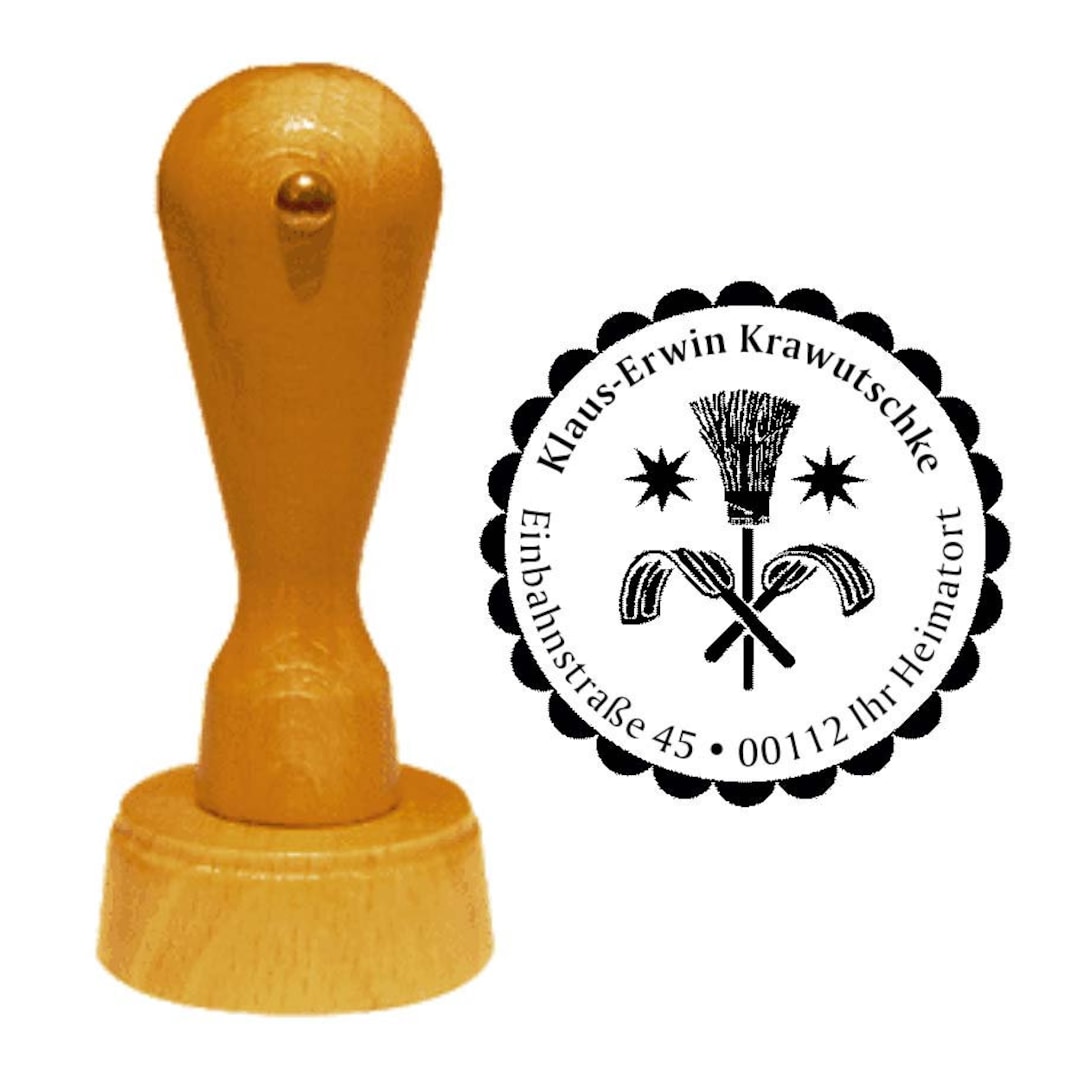 Stamp « CHIMNEY SWEEP GUILD » Address Stamp Name Motif Address ...