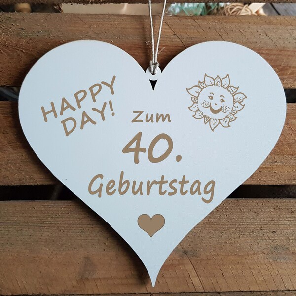 40. geburtstag schild - Etsy.de