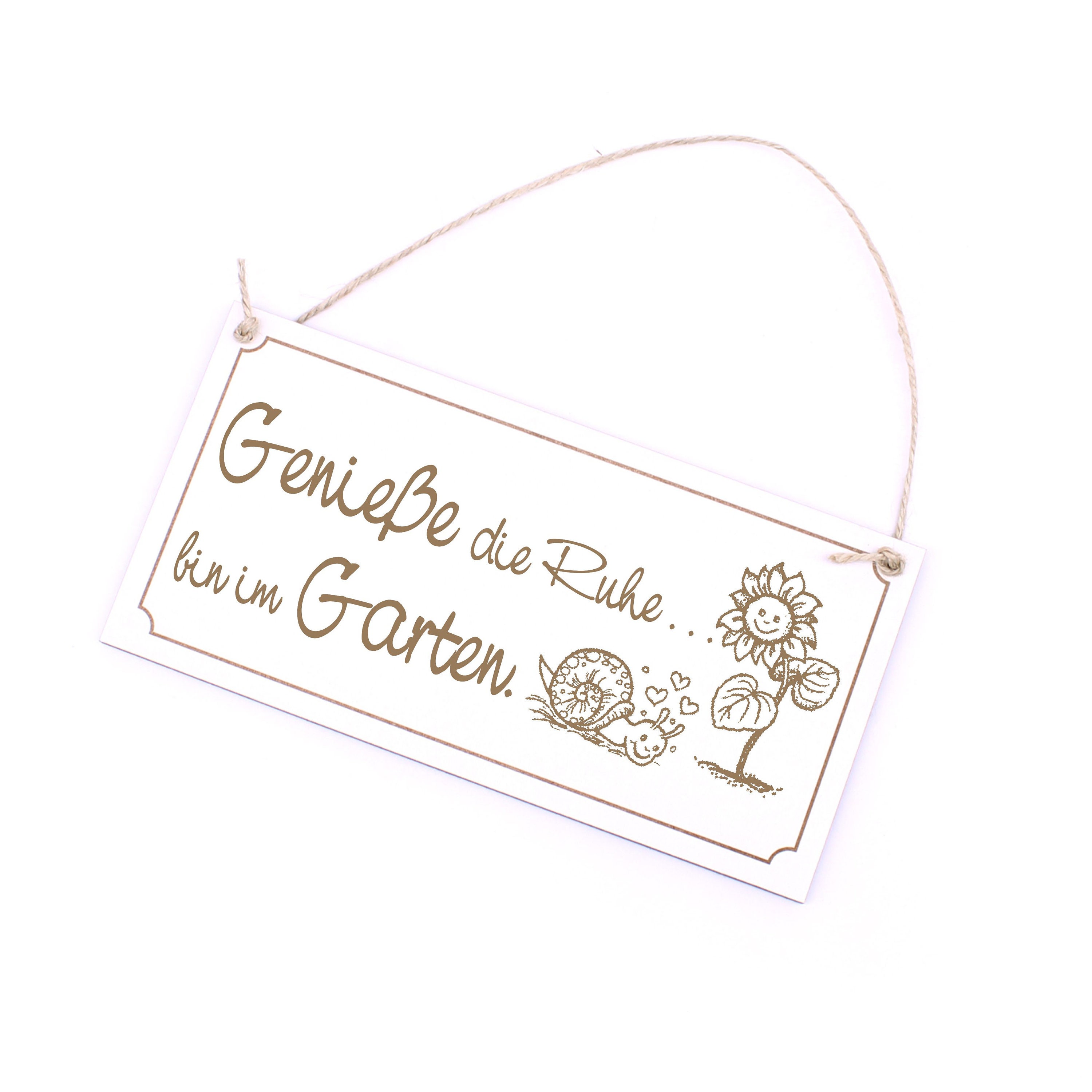 Sign Enjoy the Peace and Quiet Am in the Garden Sunflower - Etsy UK