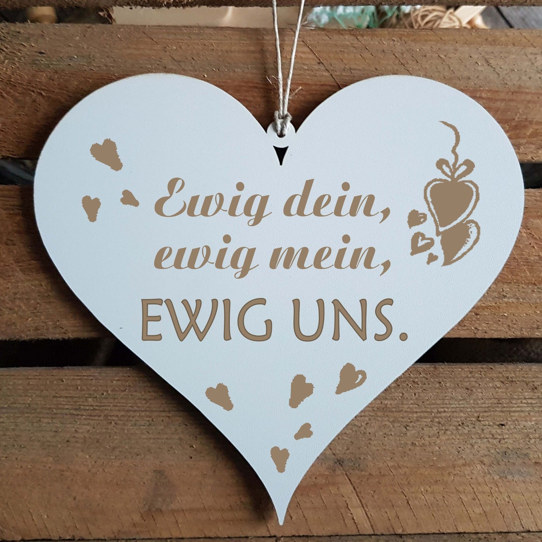 Sign LORD «eternal Your, Eternally Mine, EWIG US» Saying Love Sign Gift ...