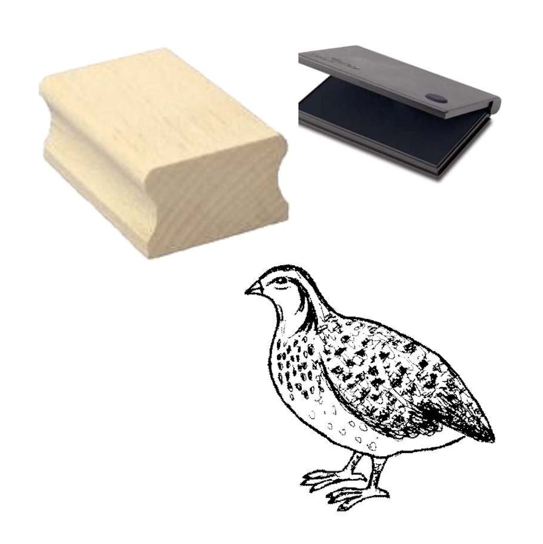 Motif Stamp QUAIL 02 Dotted - Stamp With Ink Pad - Scrapbooking ...