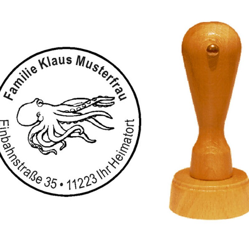 Octopus Stamp - Etsy