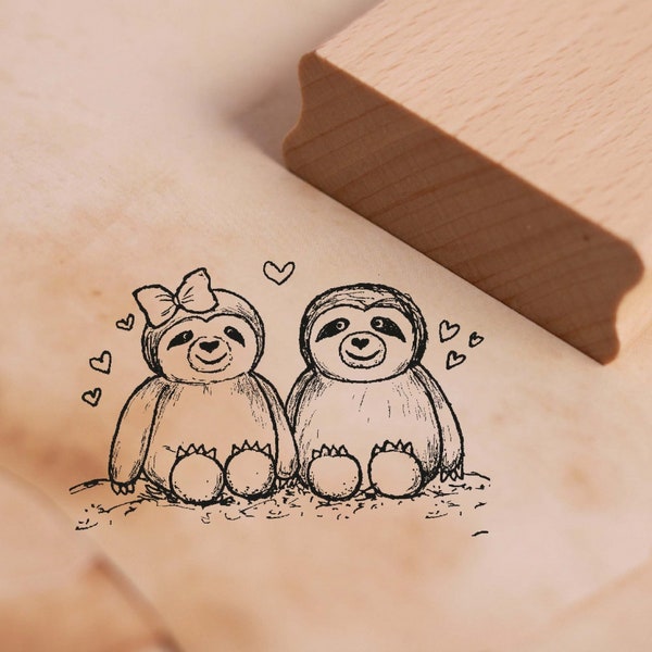 Sloth Rubber Stamp - Etsy