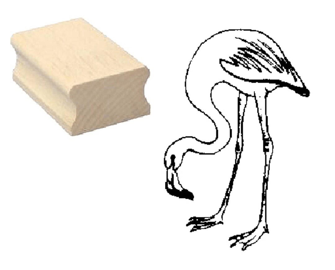 Stamp Sflamingo Motif Stamp Wood Stamp Scrapbooking Embossing Crafting ...
