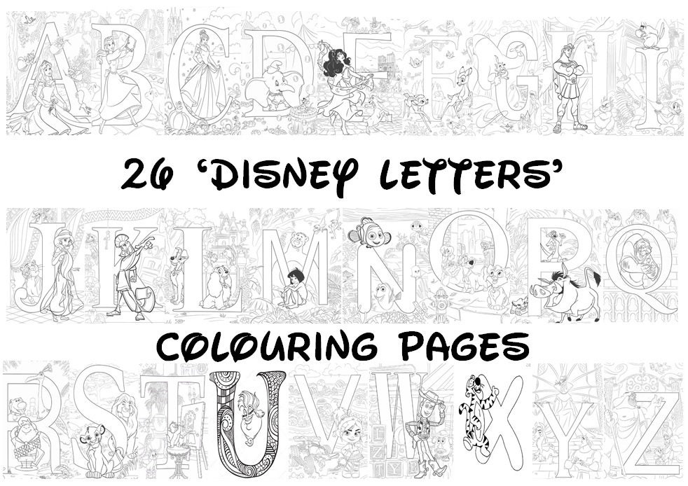 Disney Alphabet Printables