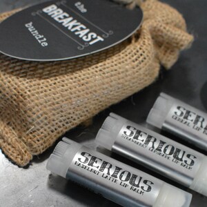 The Breakfast Serious Lip Balm Bundle 3pack - Etsy
