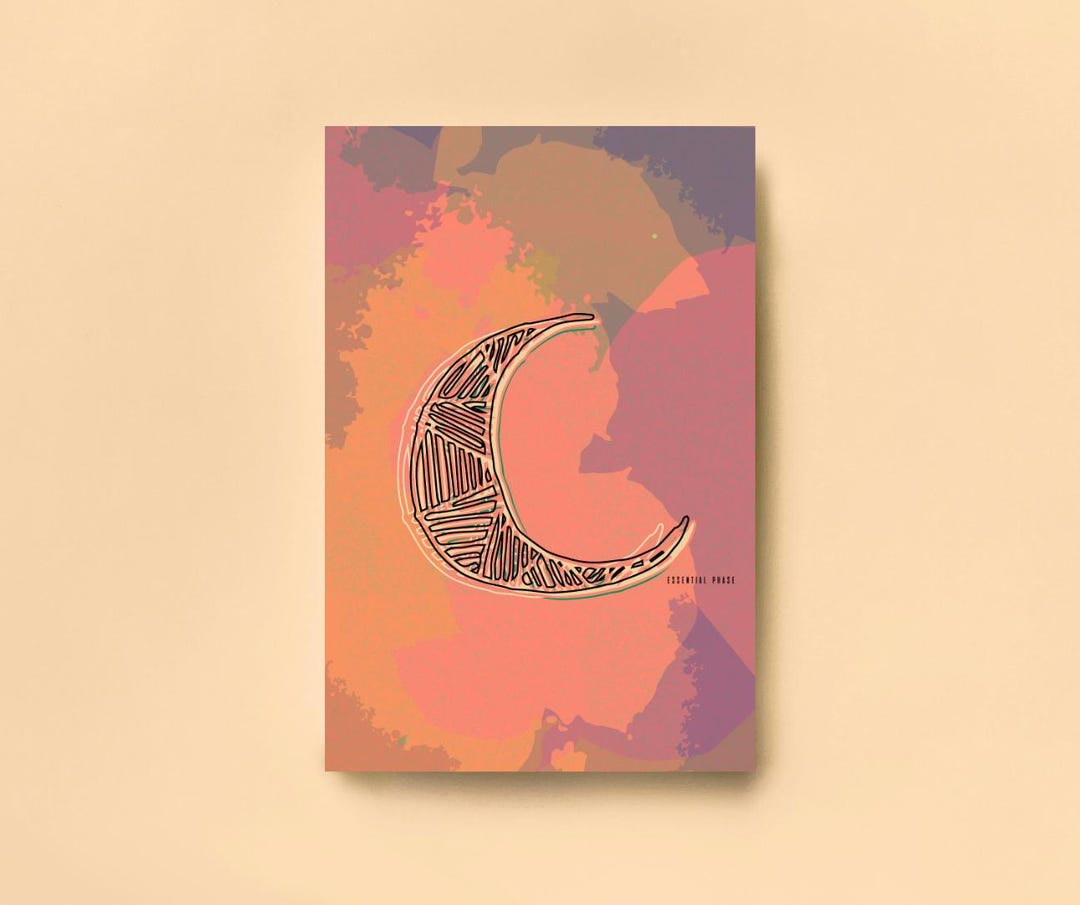 Essential Phase 4x6 Postcard | Phases | Moon Art | Inspiring Gift | Art ...