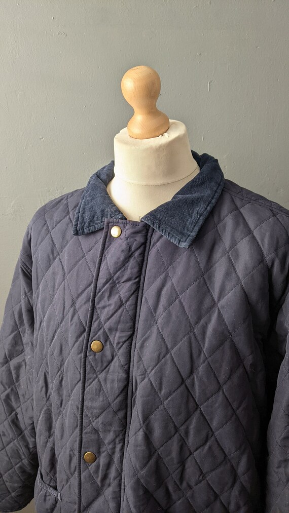 90s Quilted Liner Coat by Hopkins, Diamond Padded Jac… - Gem