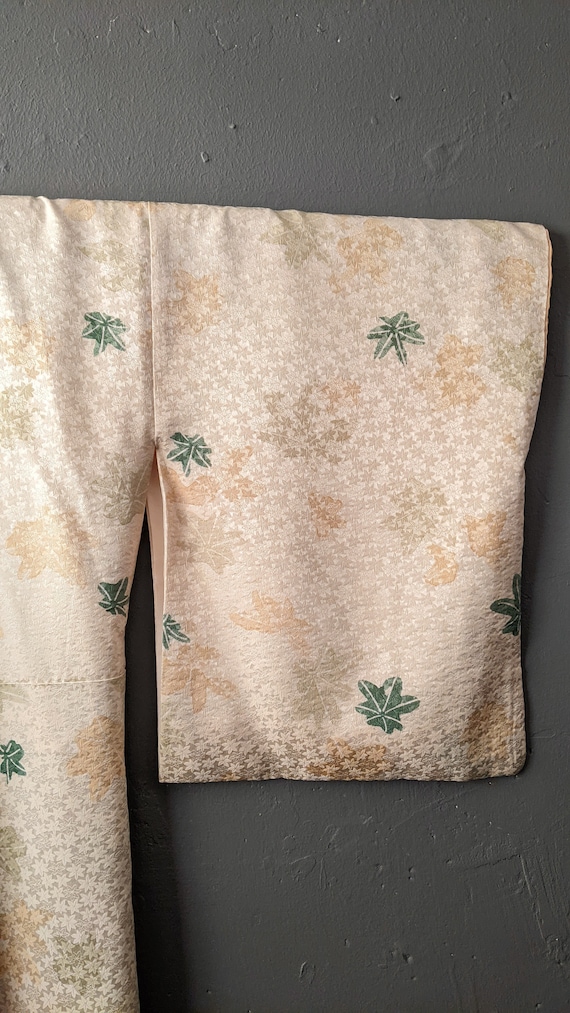 Vintage Maple Leaf Kimono, Japanese Kaede Late Summer… - Gem