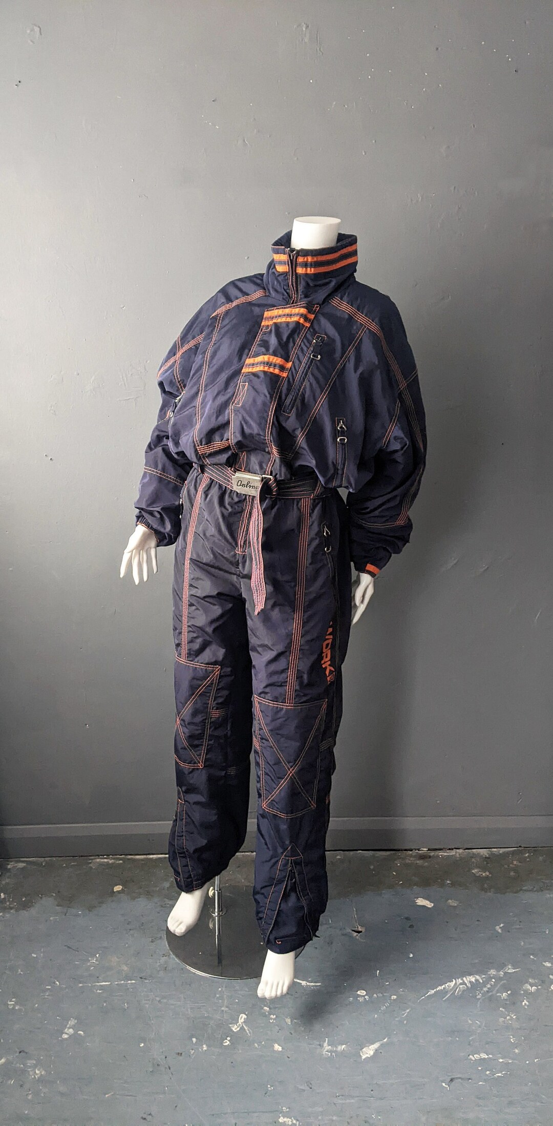 Vintage Ski Suit 90s One Piece Snow Jumpsuit Retro Winter - Etsy