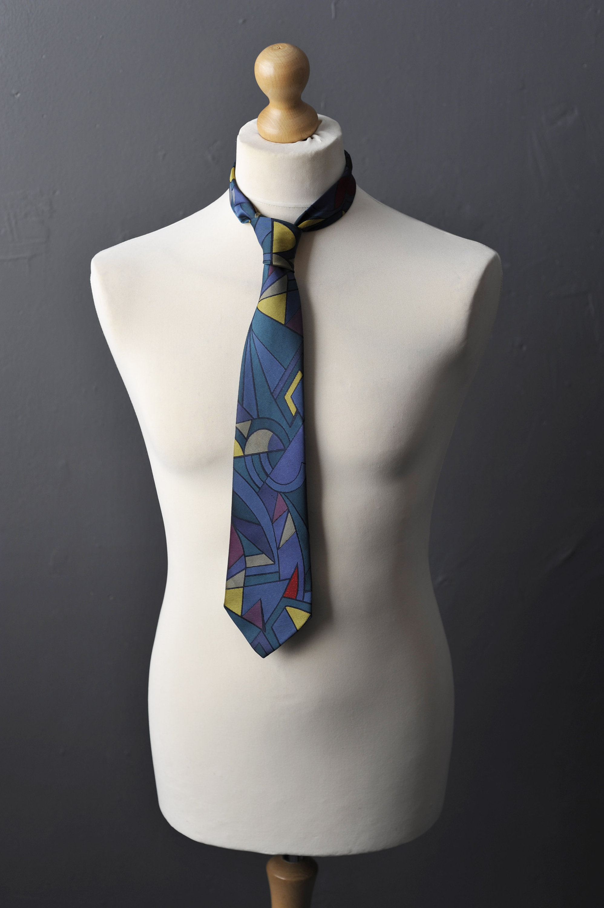 80s Colourful Modernist Tie by P L Sells, Funky Geometric Necktie - Etsy