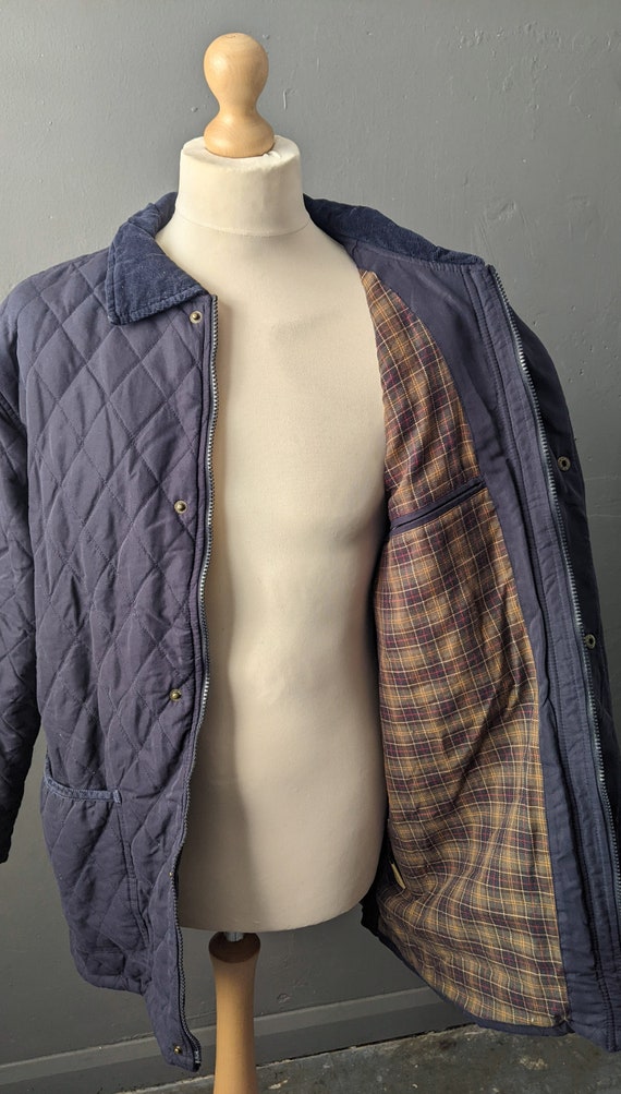 90s Quilted Liner Coat by Hopkins, Diamond Padded Jac… - Gem