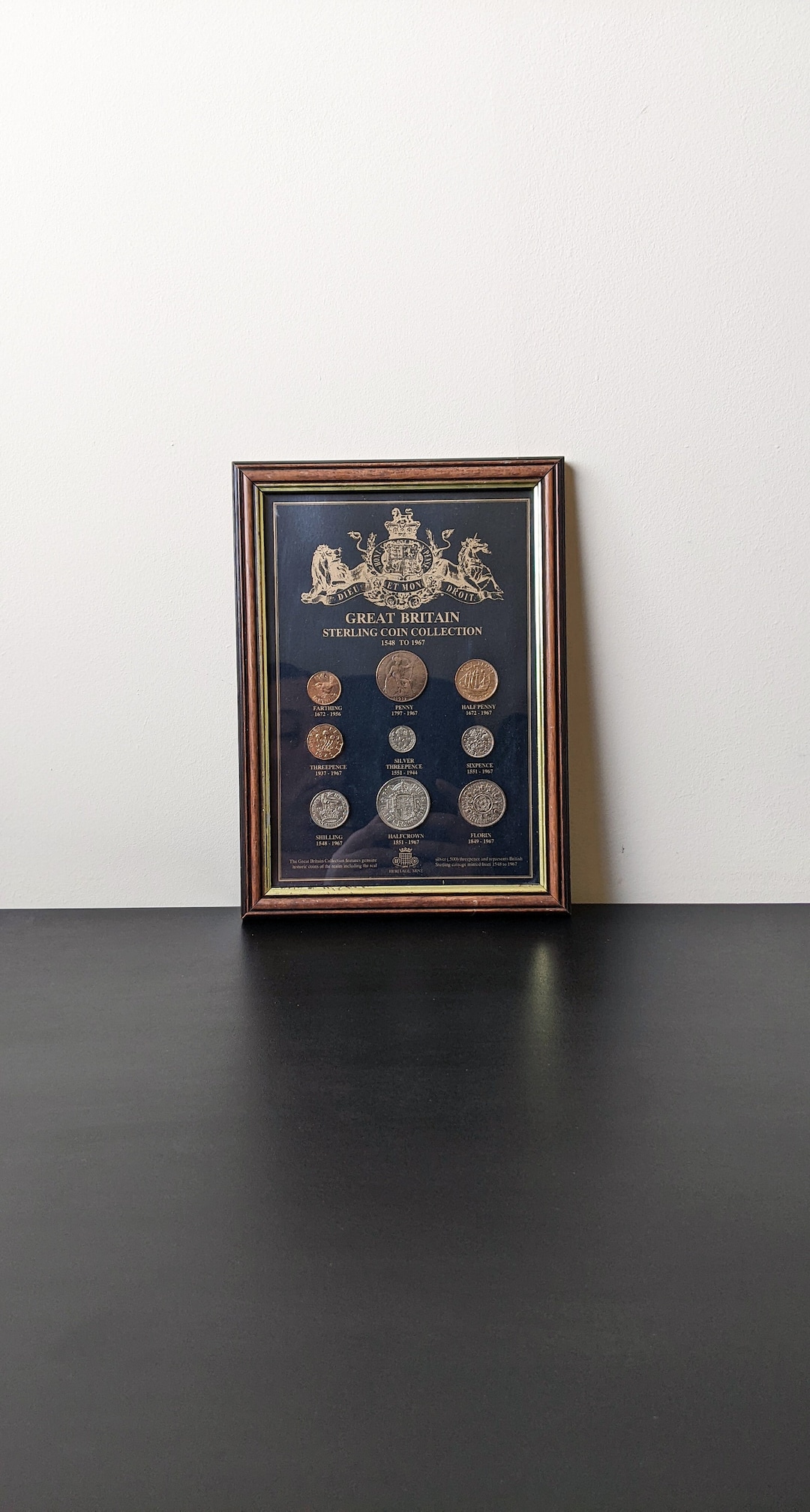 Vintage Framed Coin Collection by Heritage Mint, Pre Decimal British ...