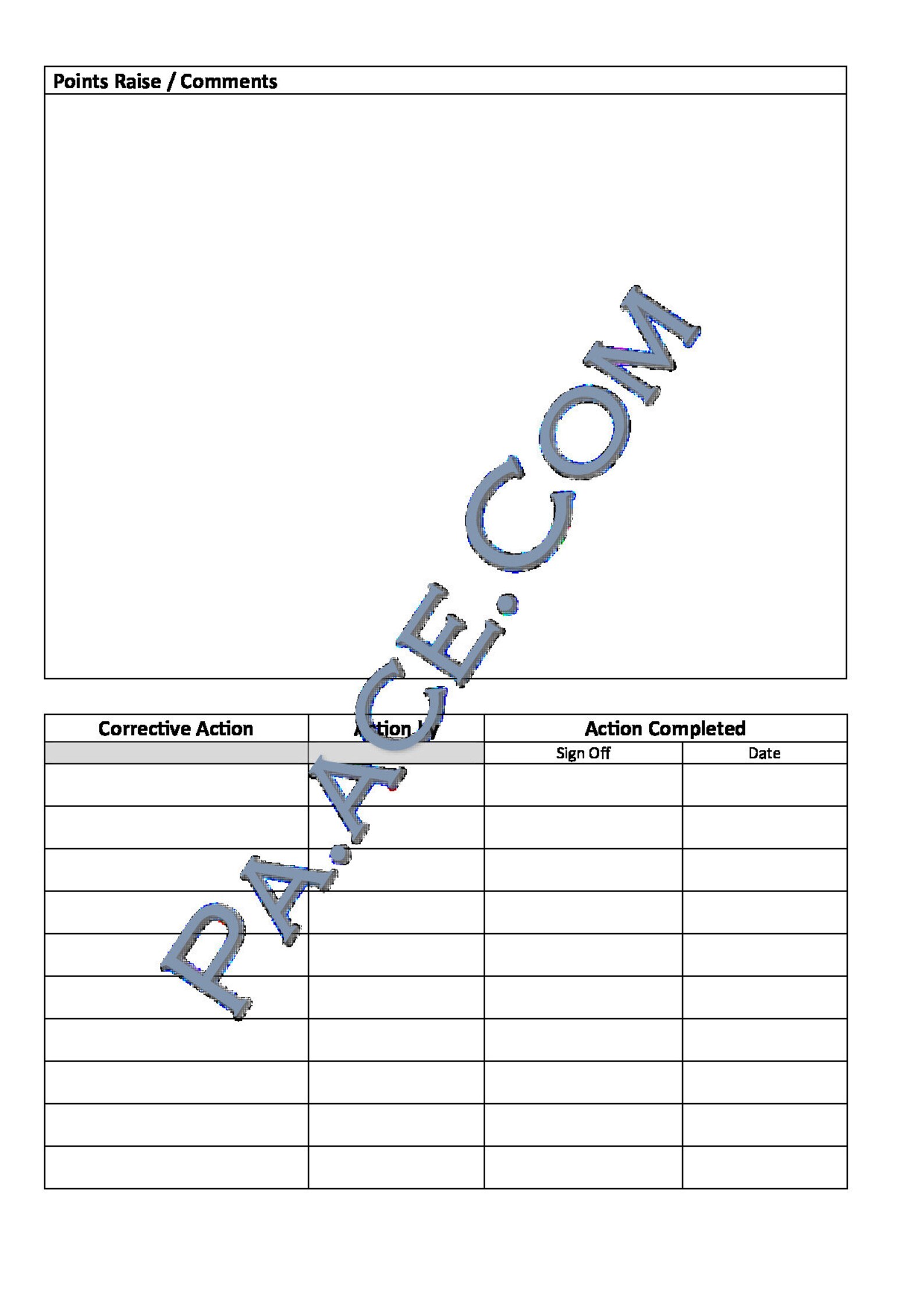 Toolbox Talk Registration Form, Toolbox Talks, Sign off Form - Etsy