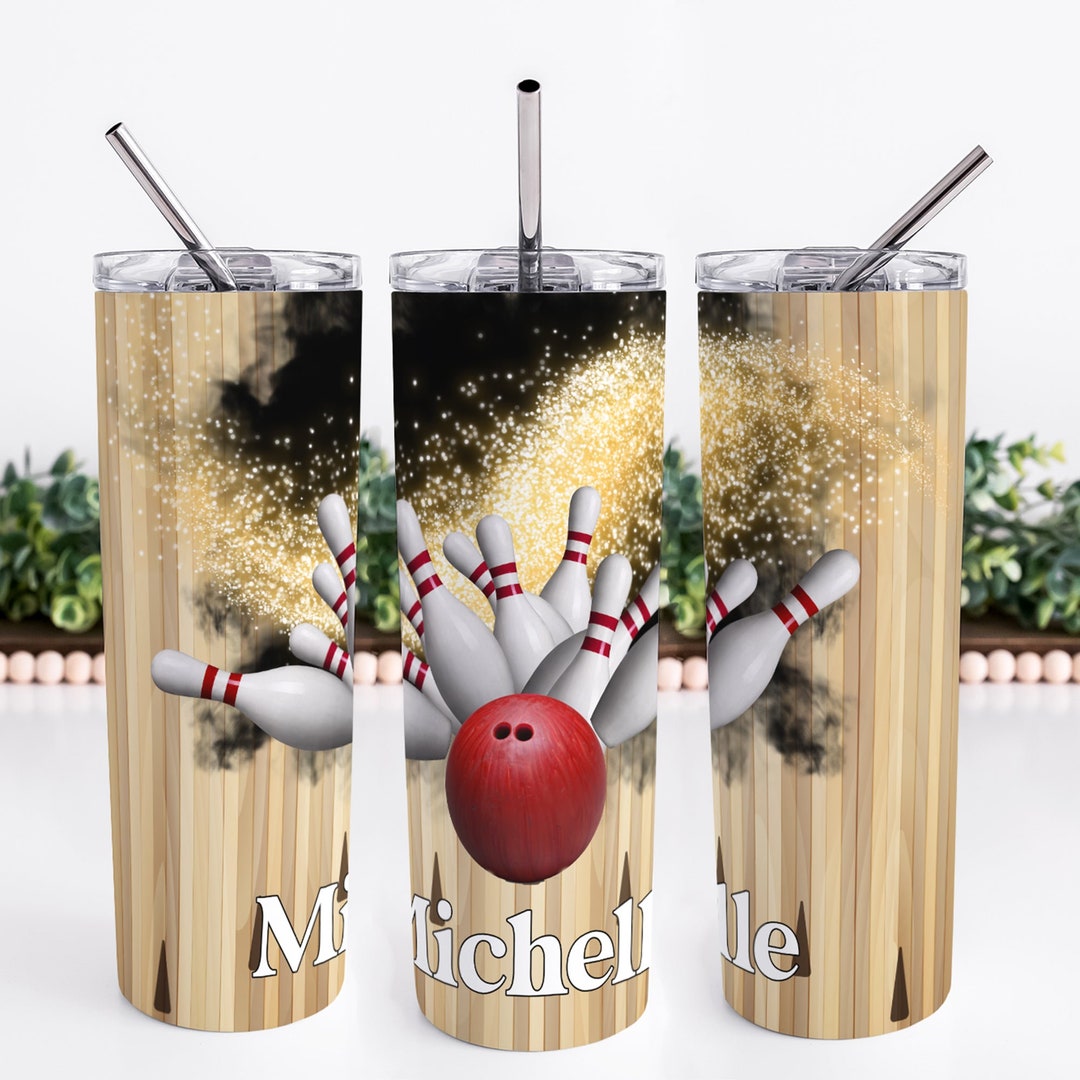 Personalized Bowling Tumbler | Bowling Tumbler Cup | Bowling Tumbler ...