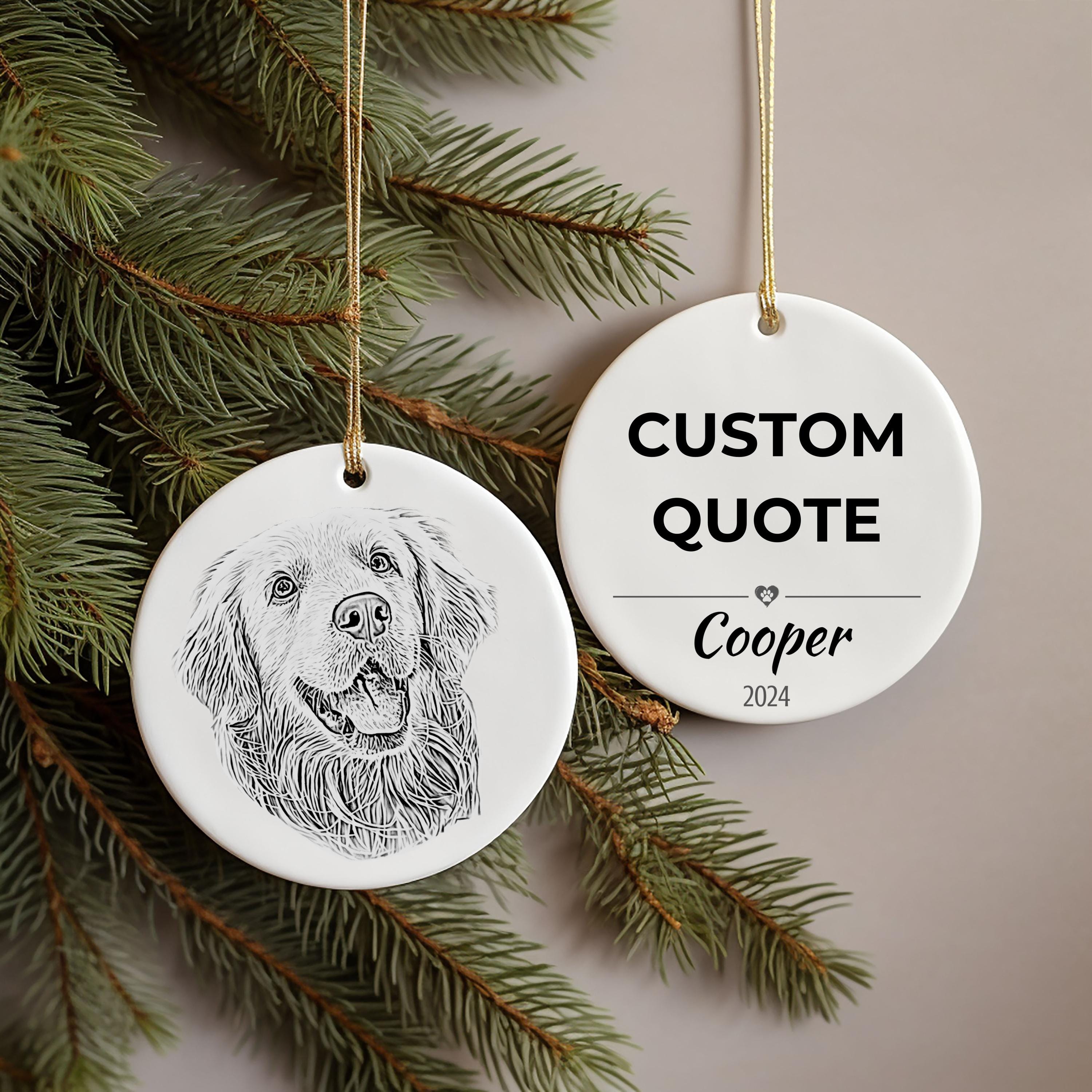 Personalized Pet Loss Ornament, Dog Cat Angel Memorial, Pet Loss Memory ...