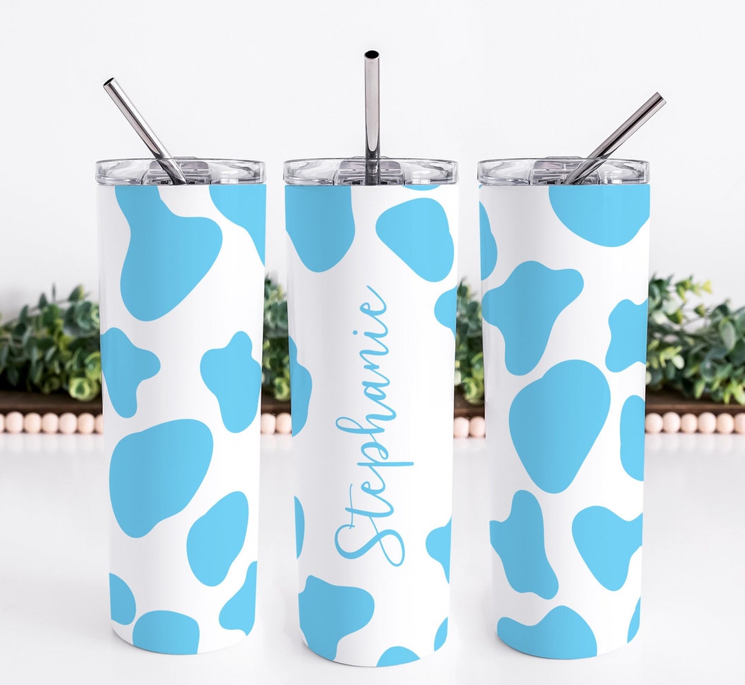 Personalized Cow Print Tumbler Custom Western Cow Print Tumbler ...