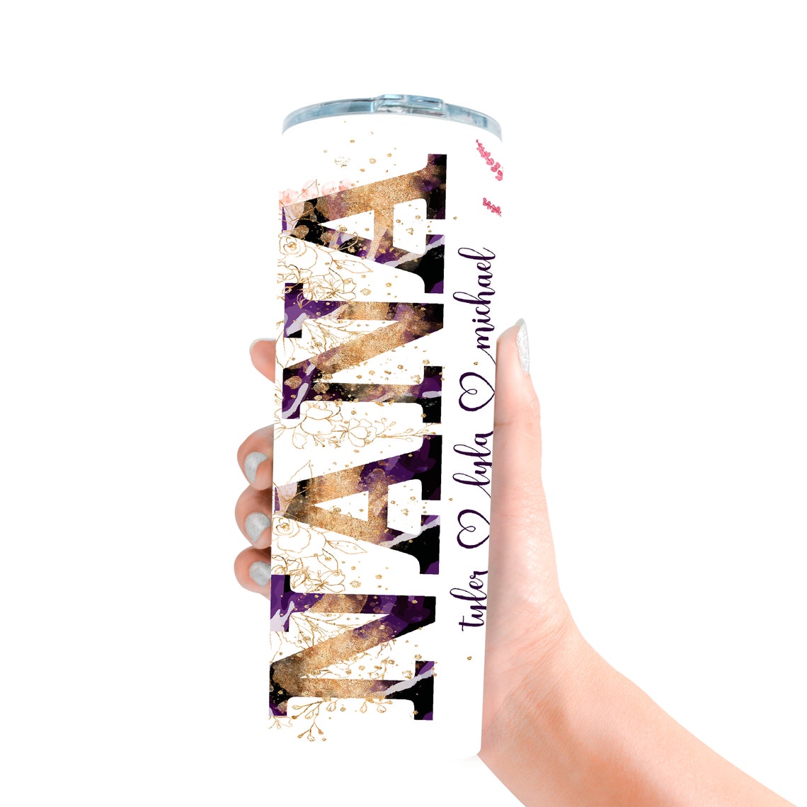 Personalized NANA Tumbler Cup Floral Gifts for Nana Custom - Etsy