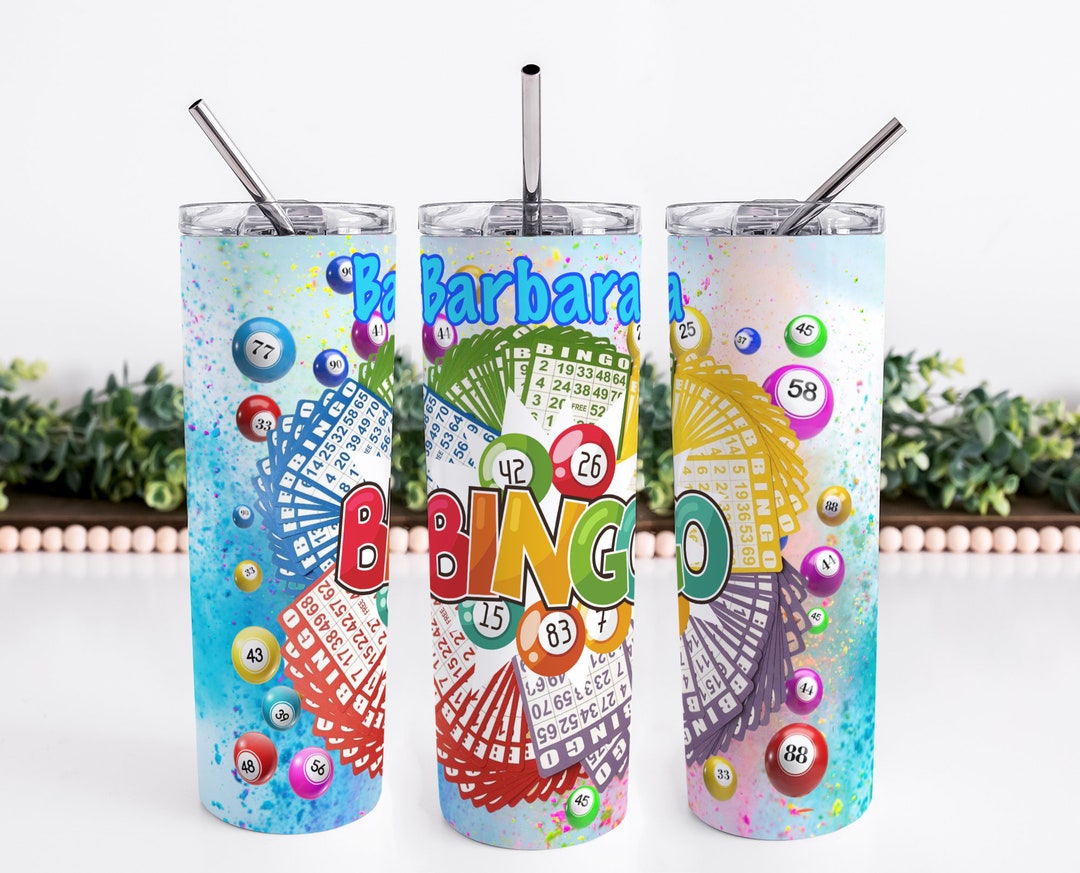 Personalized Bingo Tumbler Cup Bingo Game Gifts Gift for Grandma Custom ...