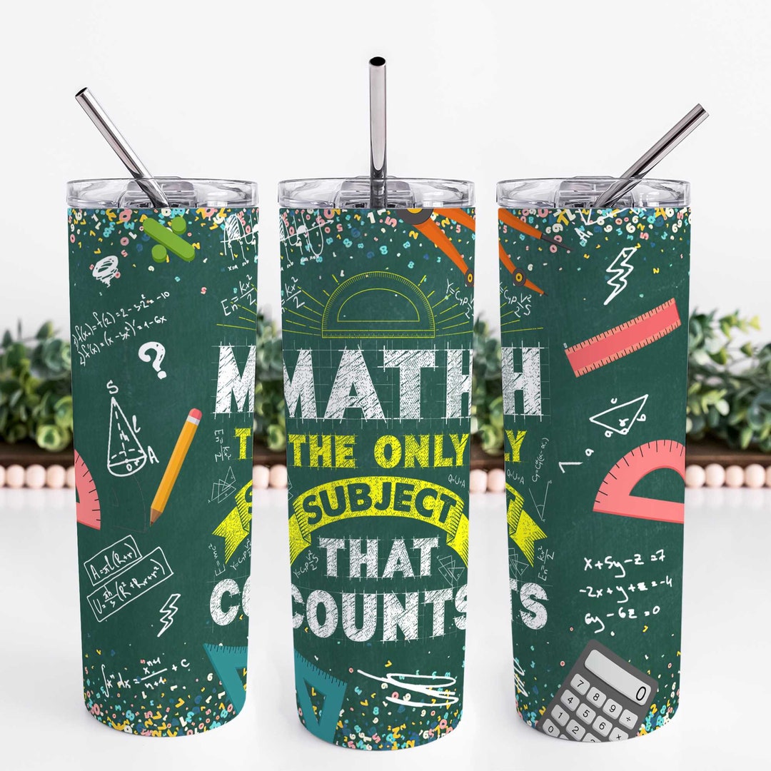 Math Teacher Tumbler Cup | Math Teacher Gift | Gift for Teacher ...
