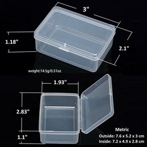 10-20 Pack Small Plastic Storage Container Organizer Coins Screws ...