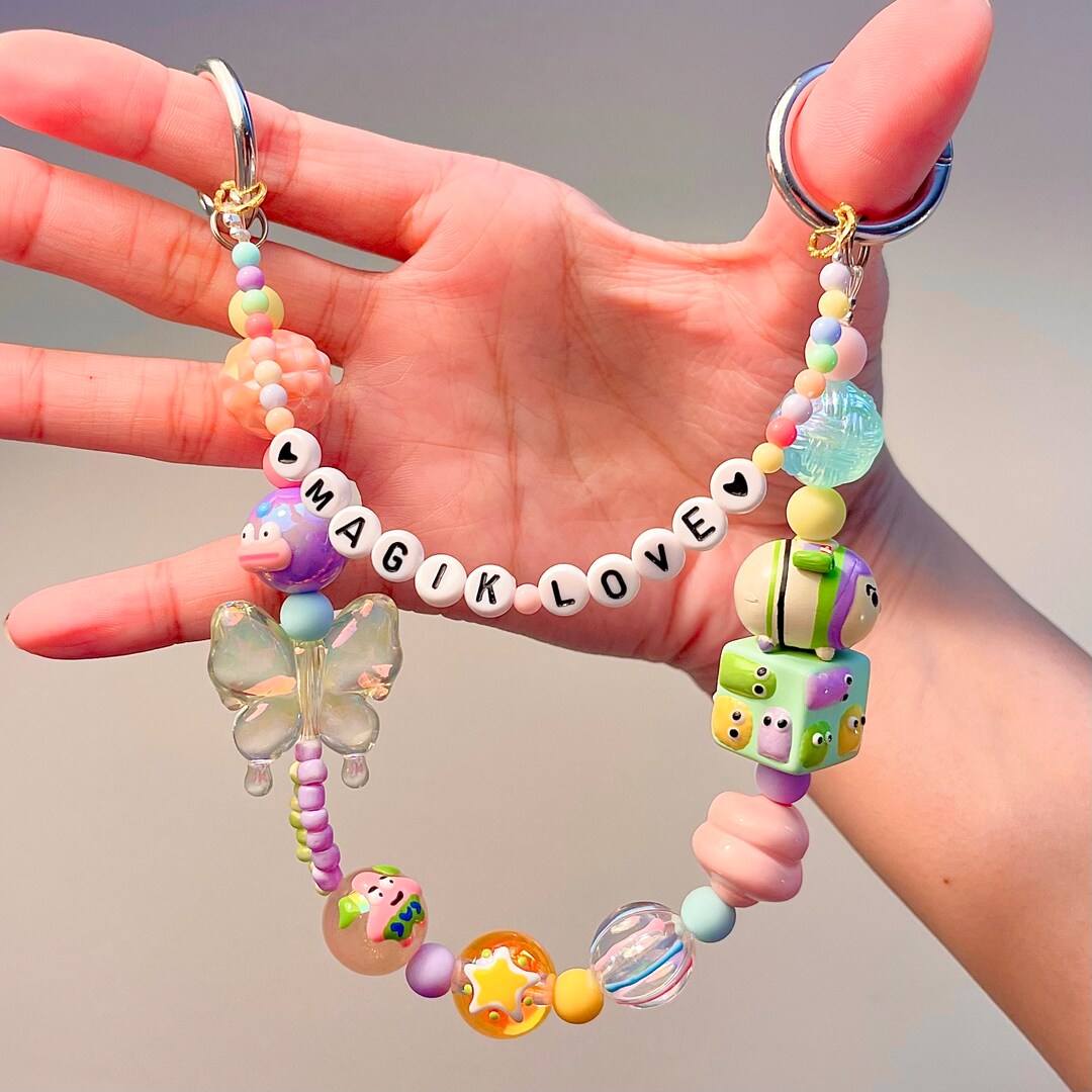 US Custom Name Phone Strap Key Pendant Charm Key Chain Identifier ...