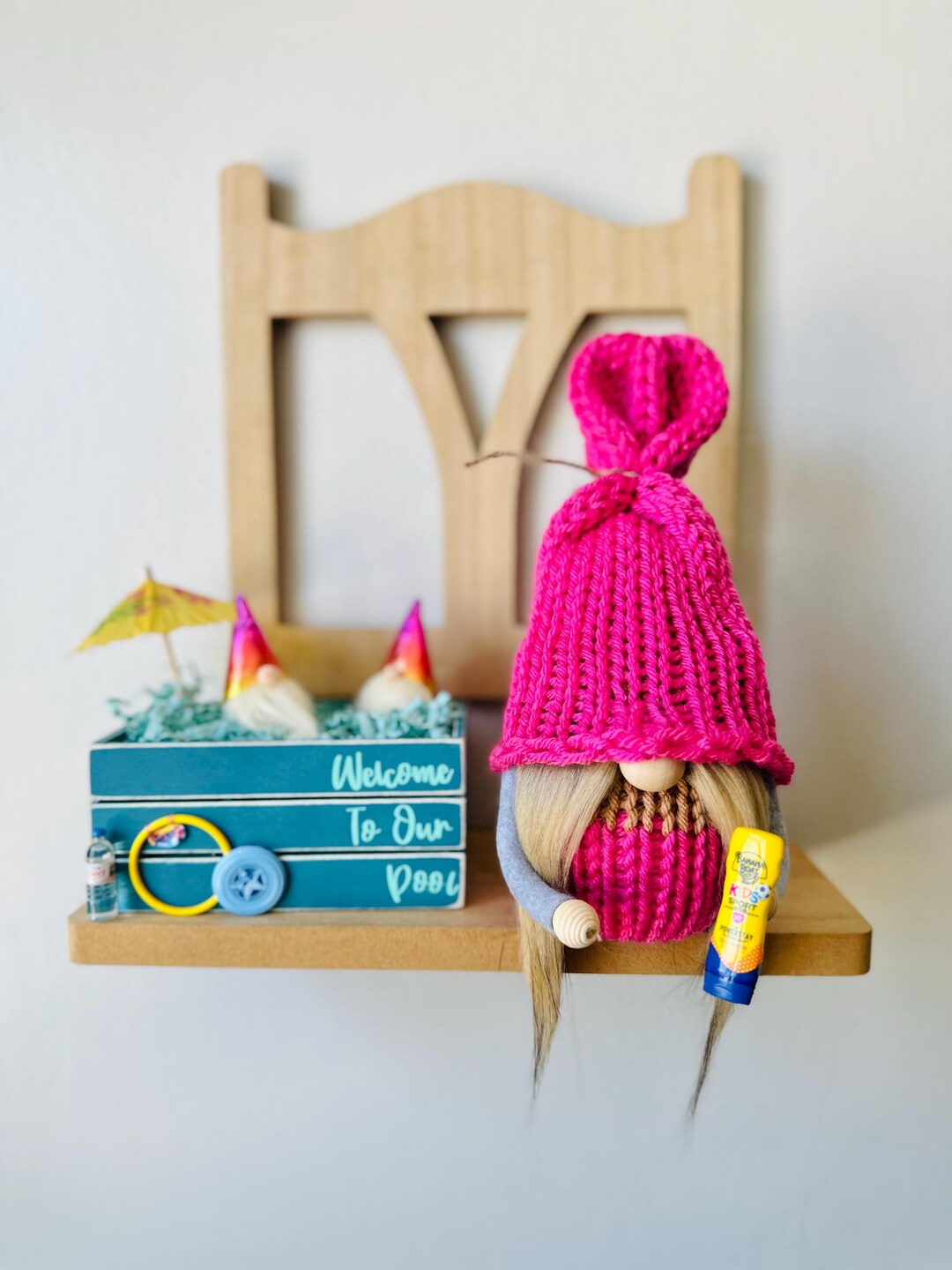 Pool Gnome, Summer Gnome, Sunblock Gnome, Vacation Gnome, Travel Gnome ...