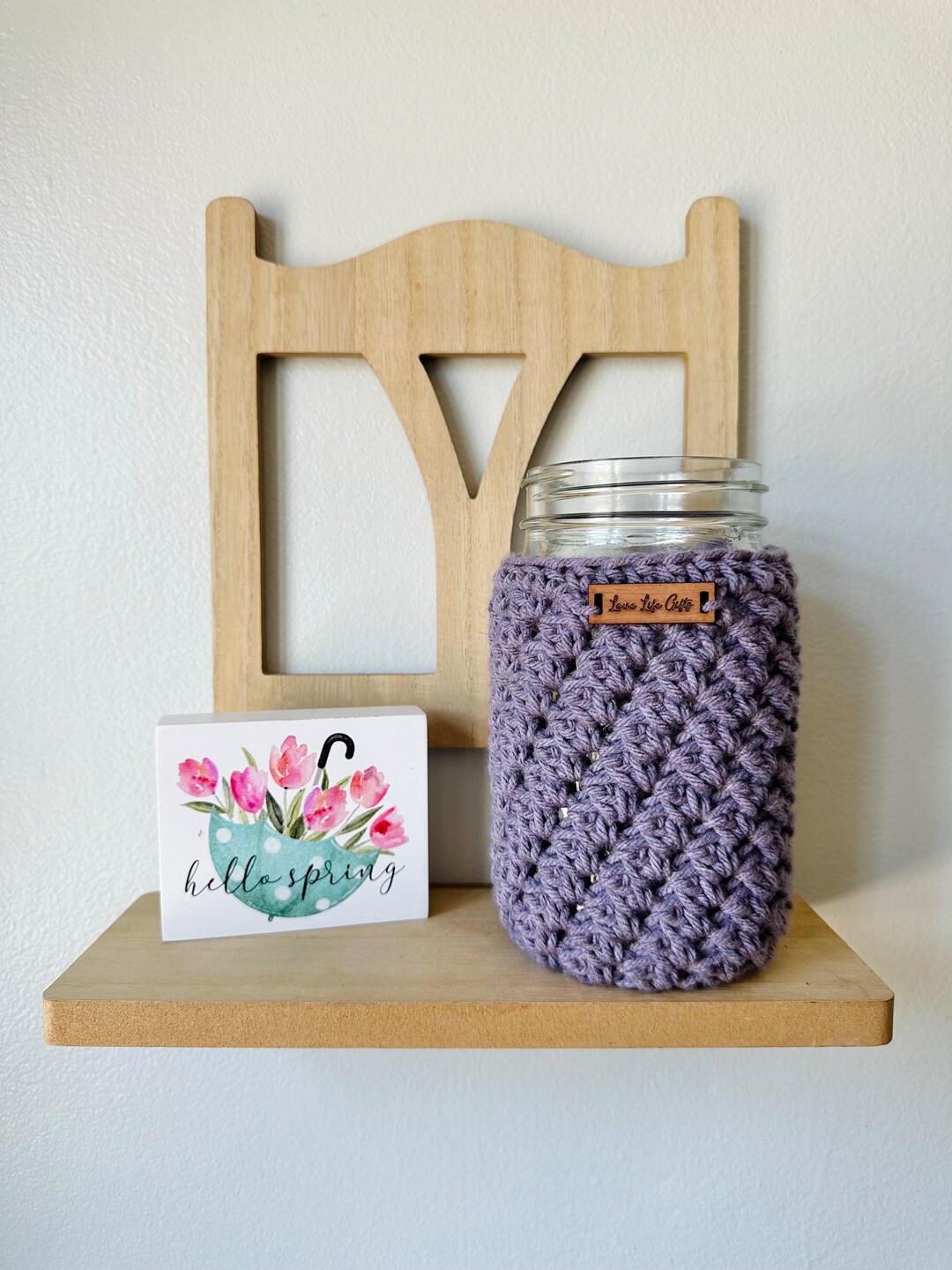 Mason Jar Cozy, Jar Cozy, Country Decor, Canning Cozy, 12 Quart Mason ...