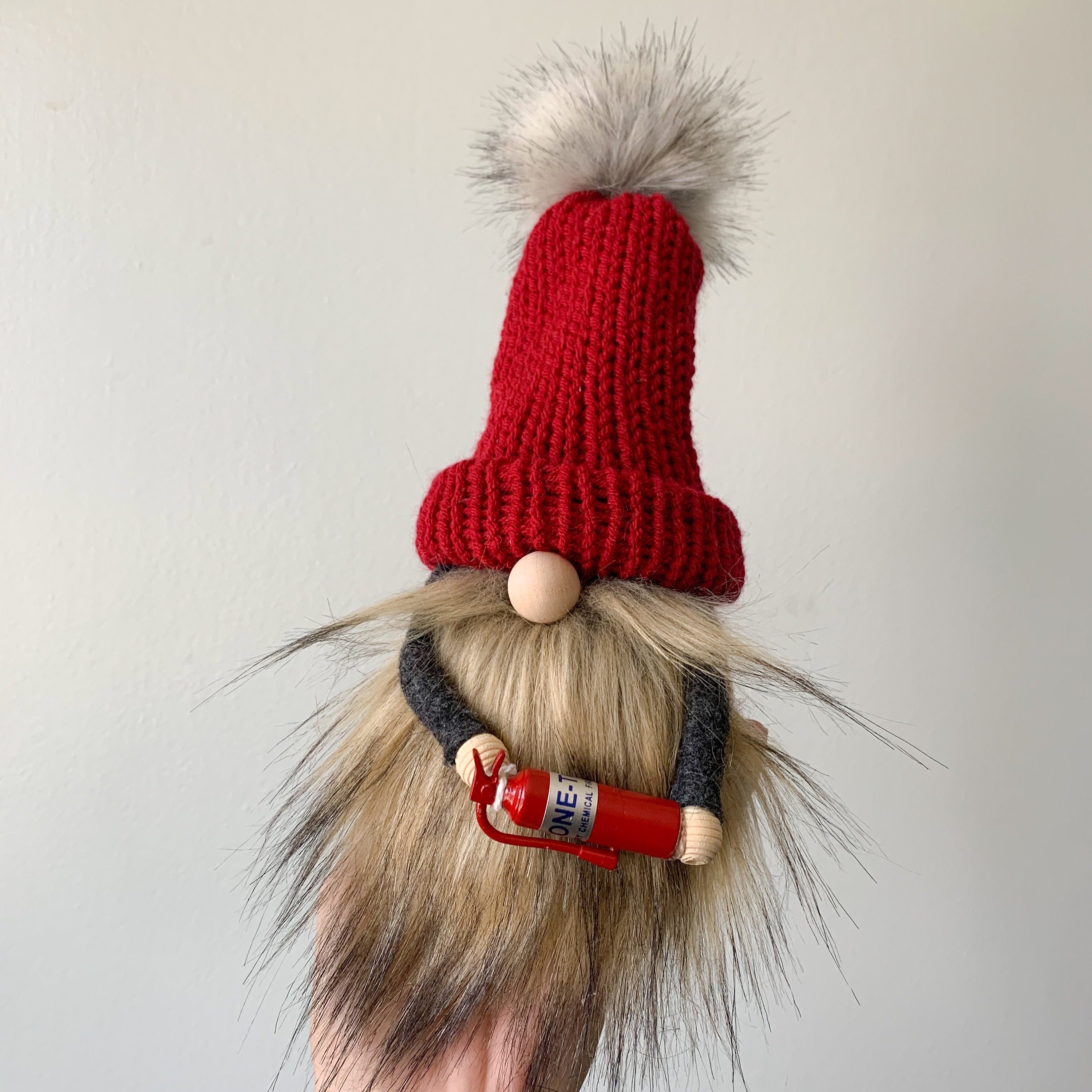 Gnome Gnomes Fire Fighter Man Gnome Gnome With Fire - Etsy