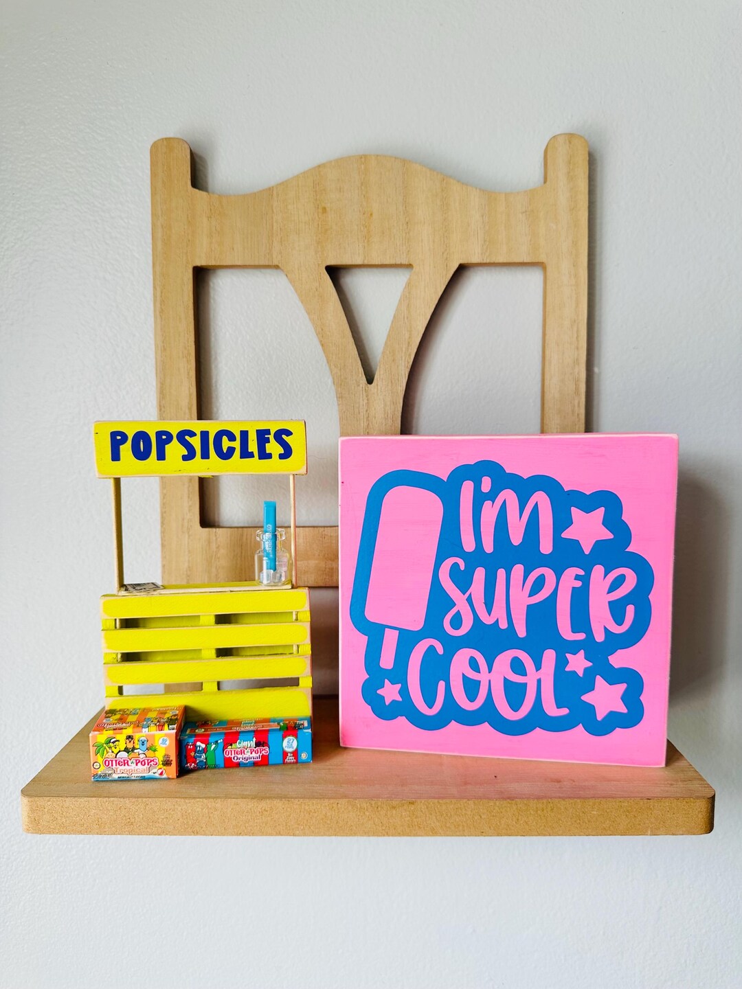 Popsicle Mini Market Stand Tiered Tray Decor, Popsicle Tiered Tray ...