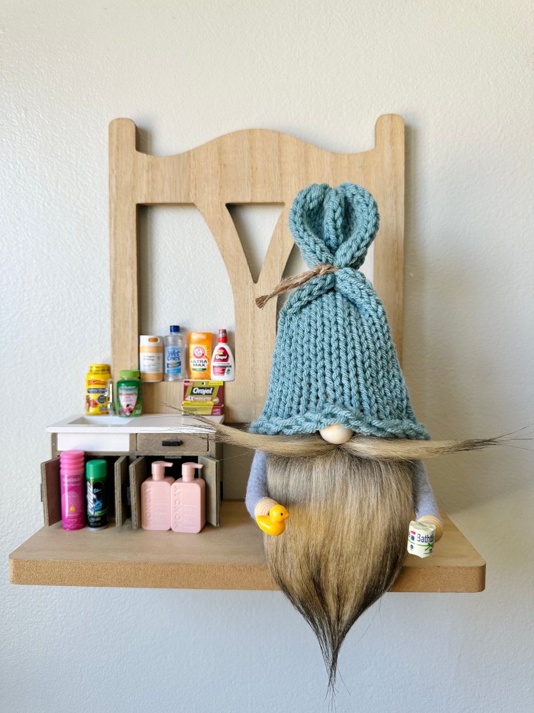 Shower Gnome, Self Care Gnome, Spa Gnome, Shampoo Gnome, Collage Gnome ...