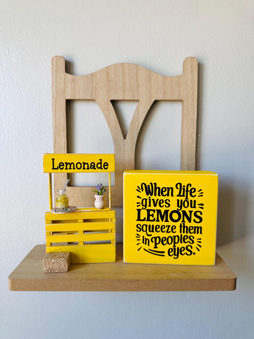 Lemonade Tiered Tray Decor, Lemonade Tray, Summer Decor, Lemon Decor ...