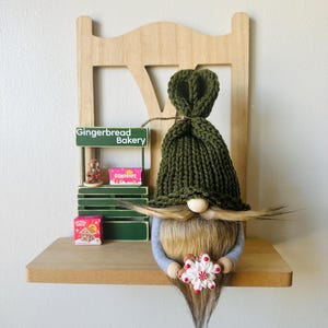 Gingerbread Cookie Gnome, Holiday Gnome, Winter Gnome, Cookie Gnome ...