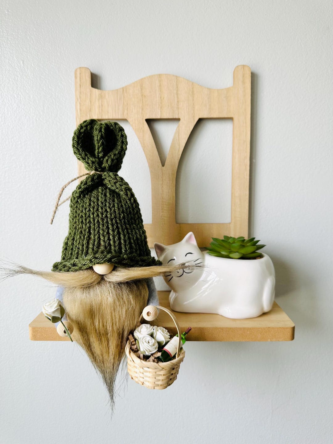 Rose Gnomes, Spring Gnome, Flower Gnome, Plant Gnome, Garden Gnomes ...