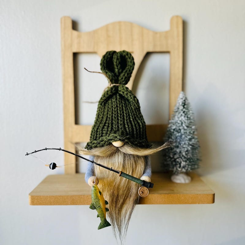 Fisherman Gnome - Etsy