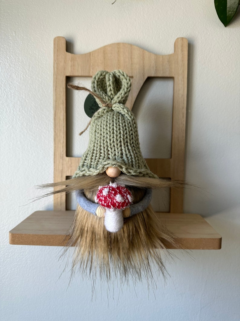 Mushroom Gnome Gnome Decor Table Tier Decor Gnome Statue - Etsy