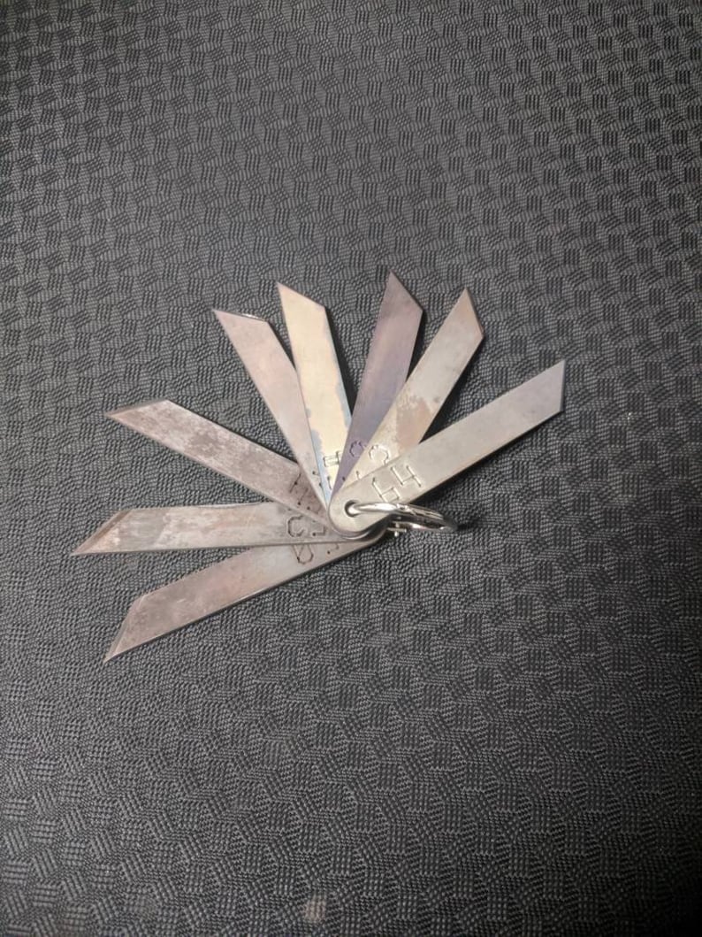 8 Piece Comparitive Hardness Test Chisel Set 50HRC to 64HRC. - Etsy