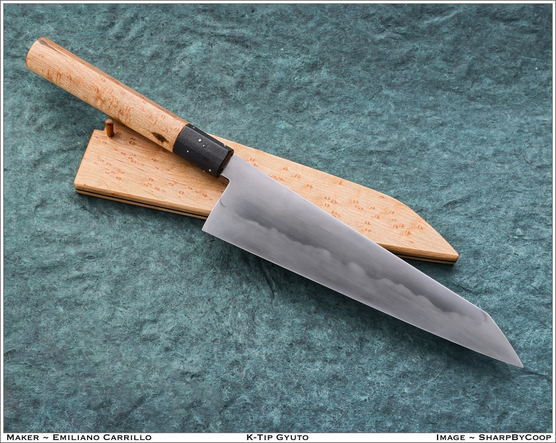 W2 K Tip Kitchen Knife With Saya - Etsy