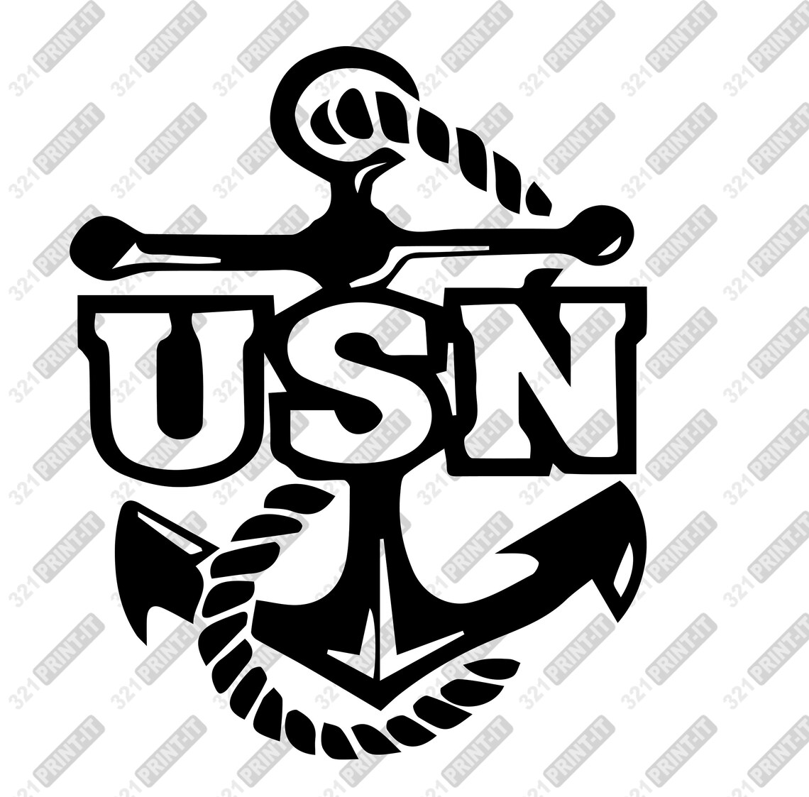 US Navy Anchor (svg, Png, Pdf, Jpg, Eps) - Digital Download - Etsy